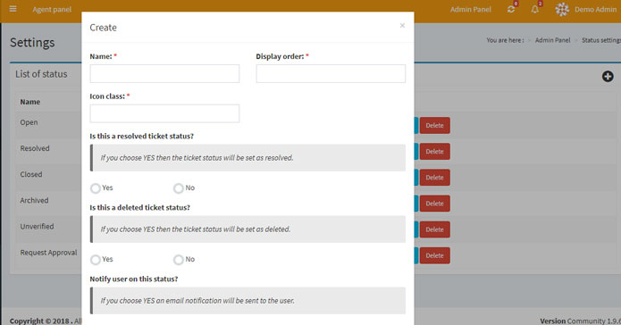 Status · faveosuite/faveo-helpdesk Wiki · GitHub