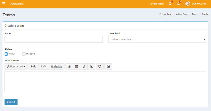 Teams · faveosuite/faveo-helpdesk Wiki · GitHub
