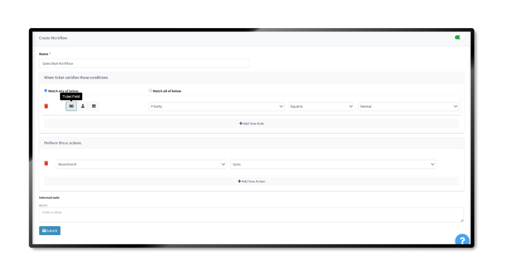 Workflow - Faveo Helpdesk Software